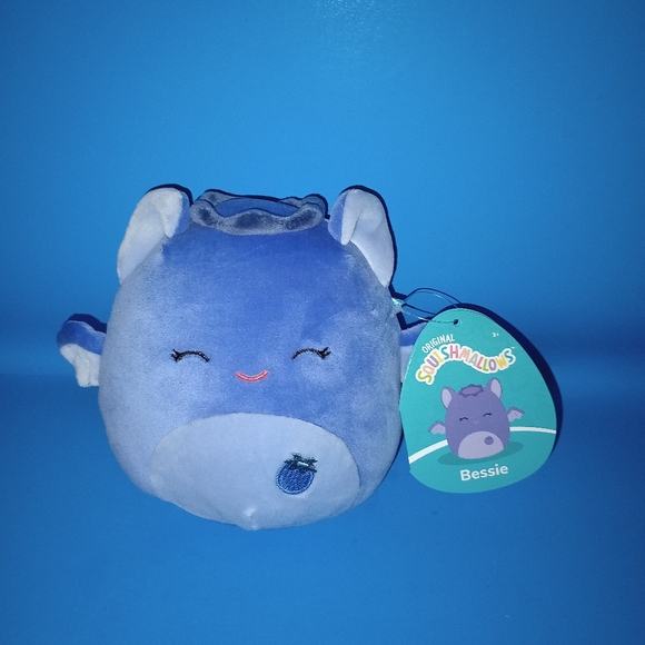 Squishmallows | Toys | Squishmallows Plush Bessie Blueberry Bat 5 224 ...